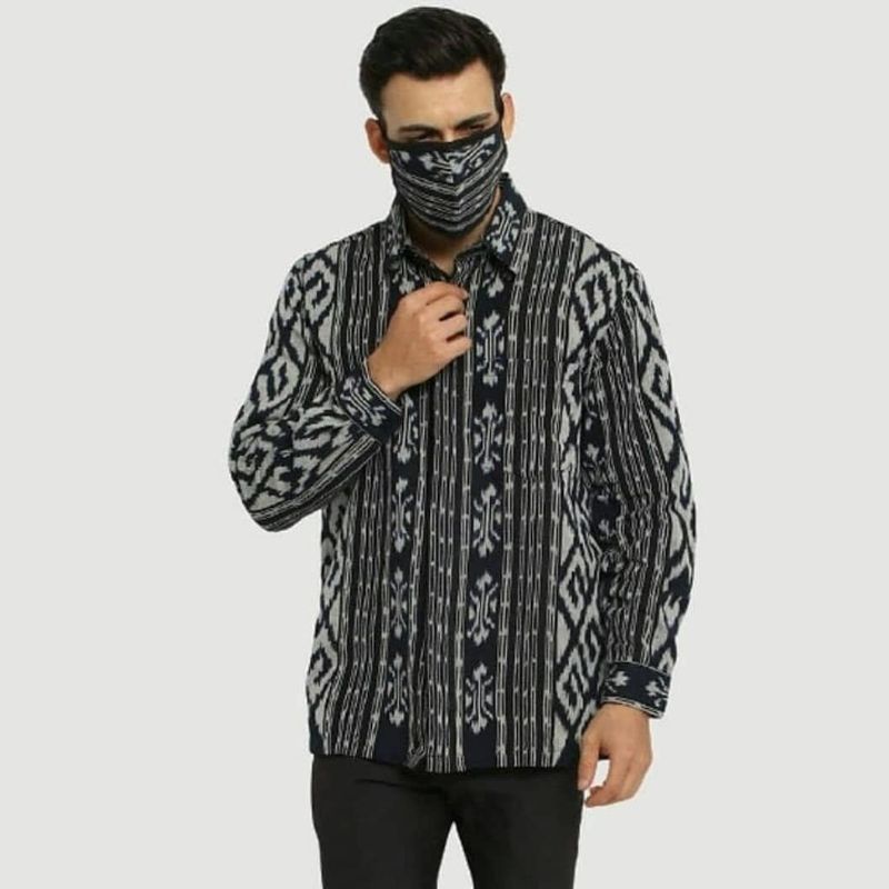 Jual kemeja pria full tenun- kemeja tenun pria - kemeja tenun - kemeja ...