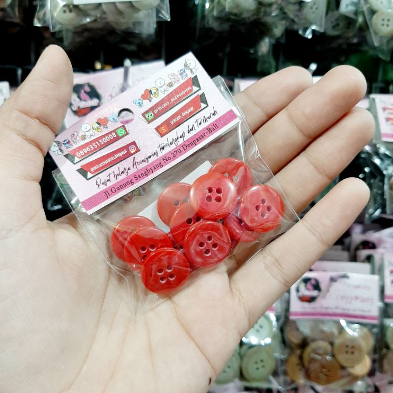 Jual Kancing PK 10 Kecil /Kancing Plastik /Kancing Baju /Kancing Kemeja ...