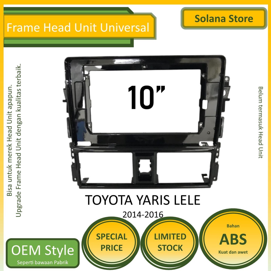 Jual Frame TOYOTA YARIS LELE HEYKERS Head Unit Android 10 inch ...