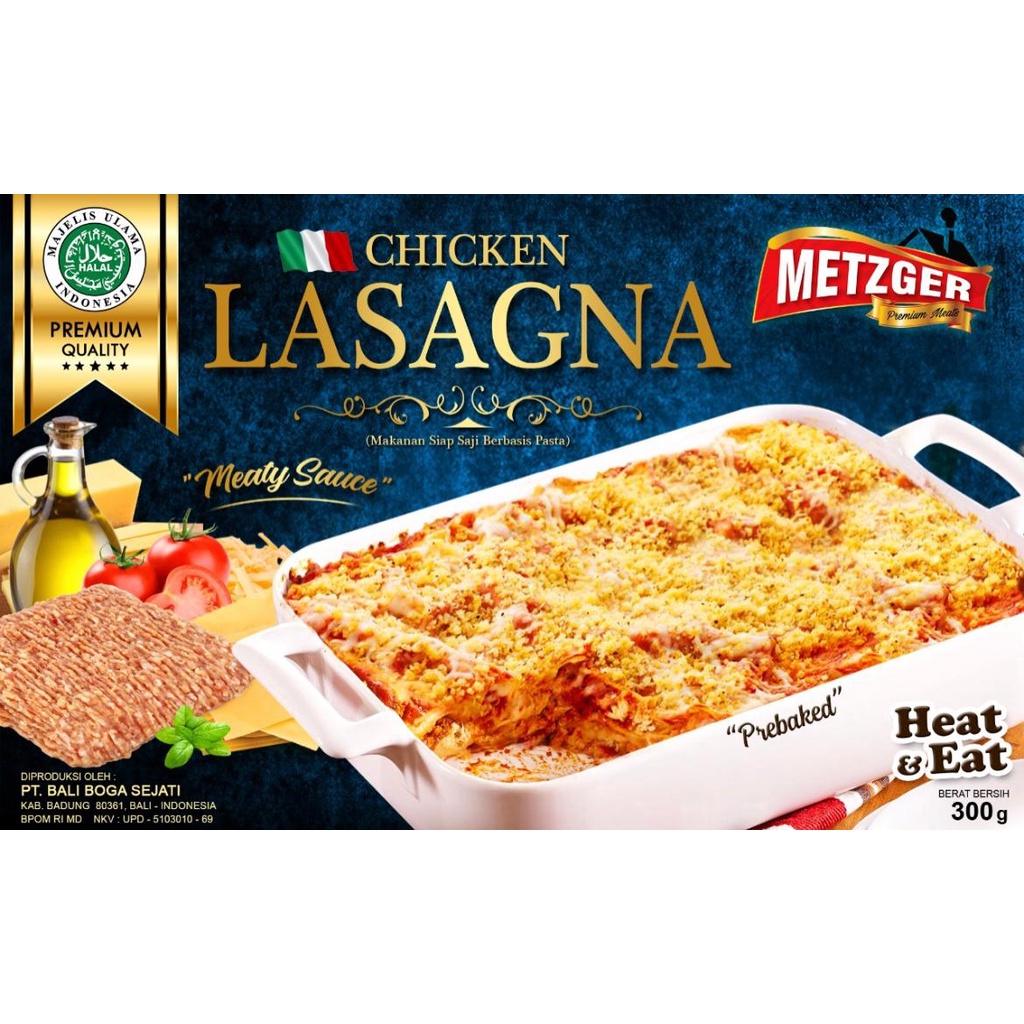 Jual Lasagna 300gr Halal Metzger with Chicken or Beef | Shopee Indonesia