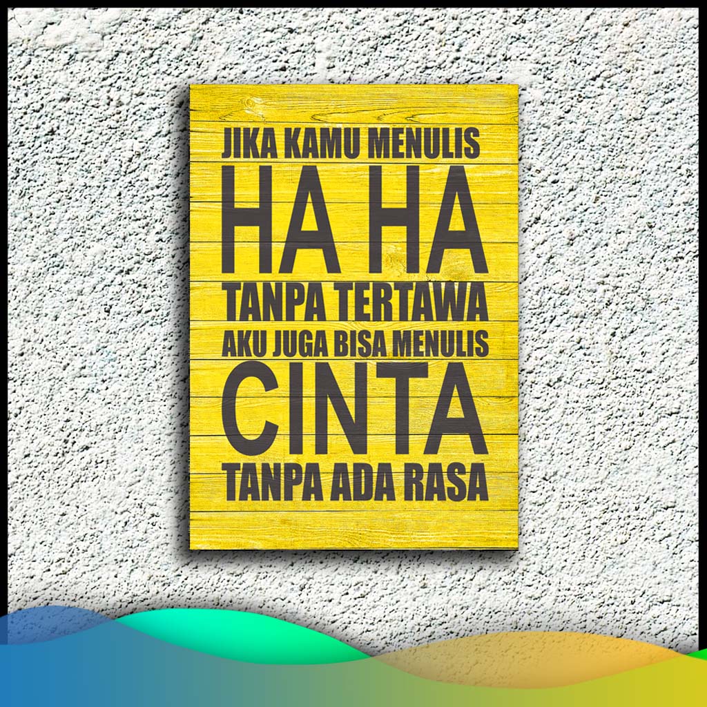 Jual Hiasan Dinding Quotes / Quote Kata Kata Bijak Bisa Custom Kata ...