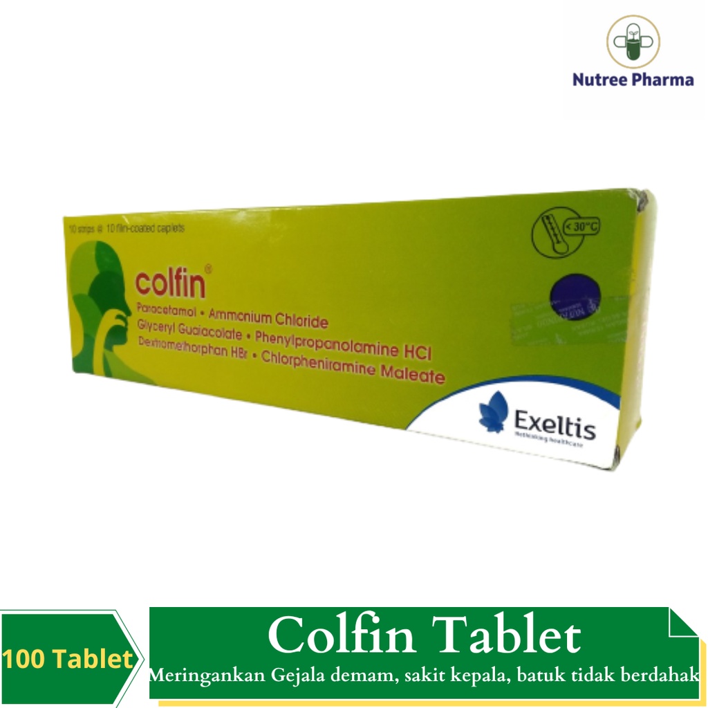 Jual COLFIN BOX ISI 100 TABLET | Shopee Indonesia