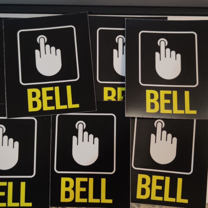 Jual Stiker Sticker Vinyl Door Bell Waterproof Outdoor | Shopee Indonesia
