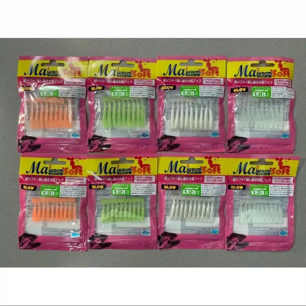 Jual SOFT LURE MAMA WORM SOFT ACTION FISH 1,2" & 1,8" UMPAN PANCING ...