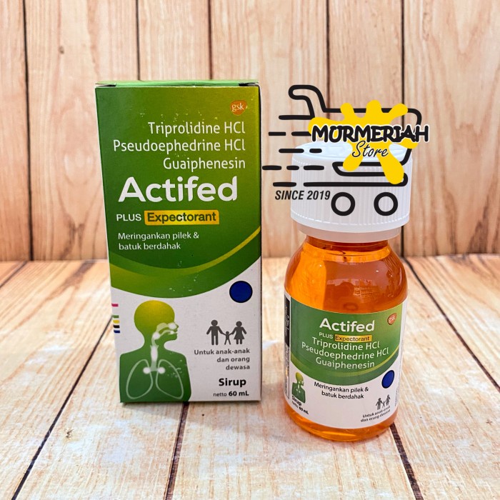 Jual ACTIFED HIJAU PLUS EXPECTORANT Sirup 60 ml-Syrup Batuk Berdahak ...