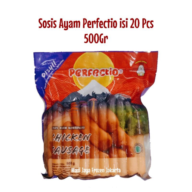 Jual Sosis Ayam Perfectio Isi 20 Pcs 500gr Murah Halal Lezat | Shopee ...