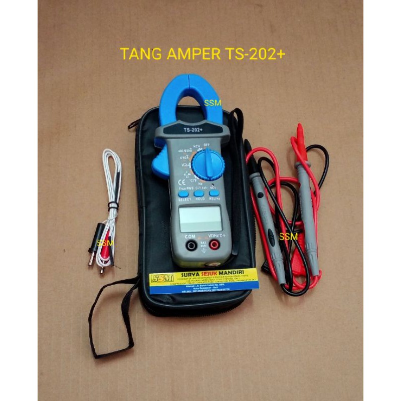 Jual tang amper TS202+ digital clamp meter ts 202+ | Shopee Indonesia