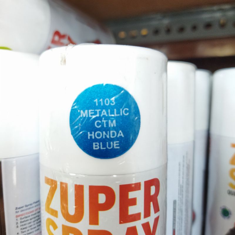 Jual cat semprot 150cc ZUPER SPRAY pilox pilok paint semua warna all colour merah doff flat ...