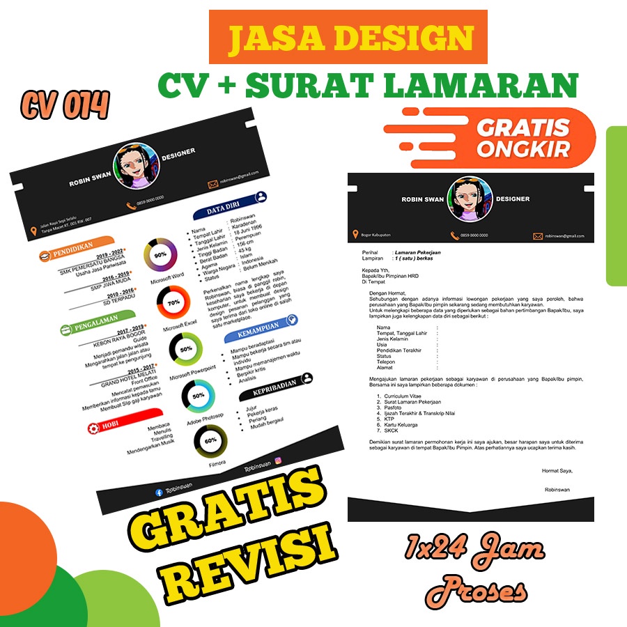Jual Cv Lamaran Jasa Pembuatan Cv dan Lamaran Kerja Jasa Cv Curiculum ...