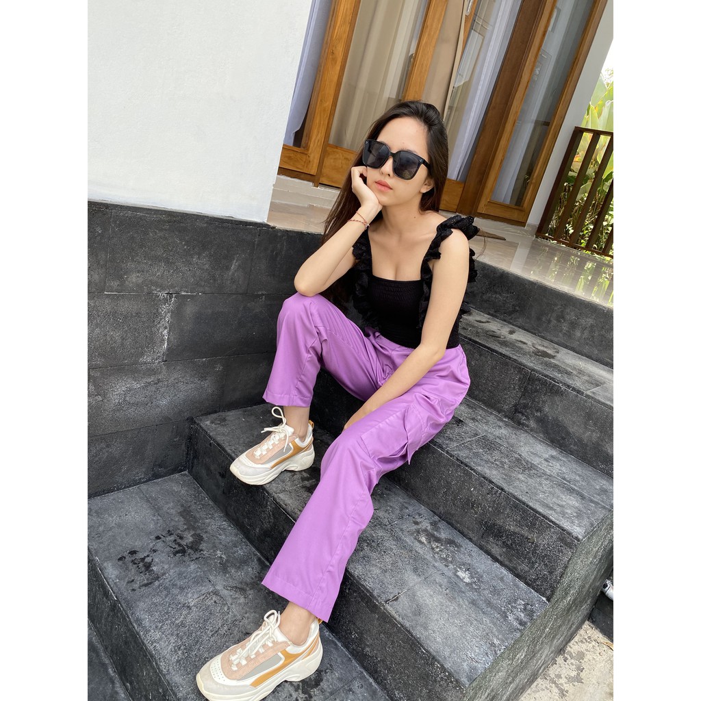 Jual STACIE POCKET PANTS M-XXXXL BIG SIZE 100KG++ MUAT CELANA CARGO ...