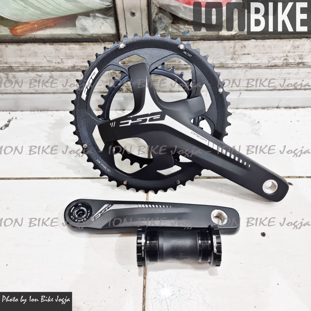 Jual Crank FSA Omega 48-32T HT2 With BB Crankset Sepeda Gravel Hollowtech 2 48 32 T HT 2 Hollow ...