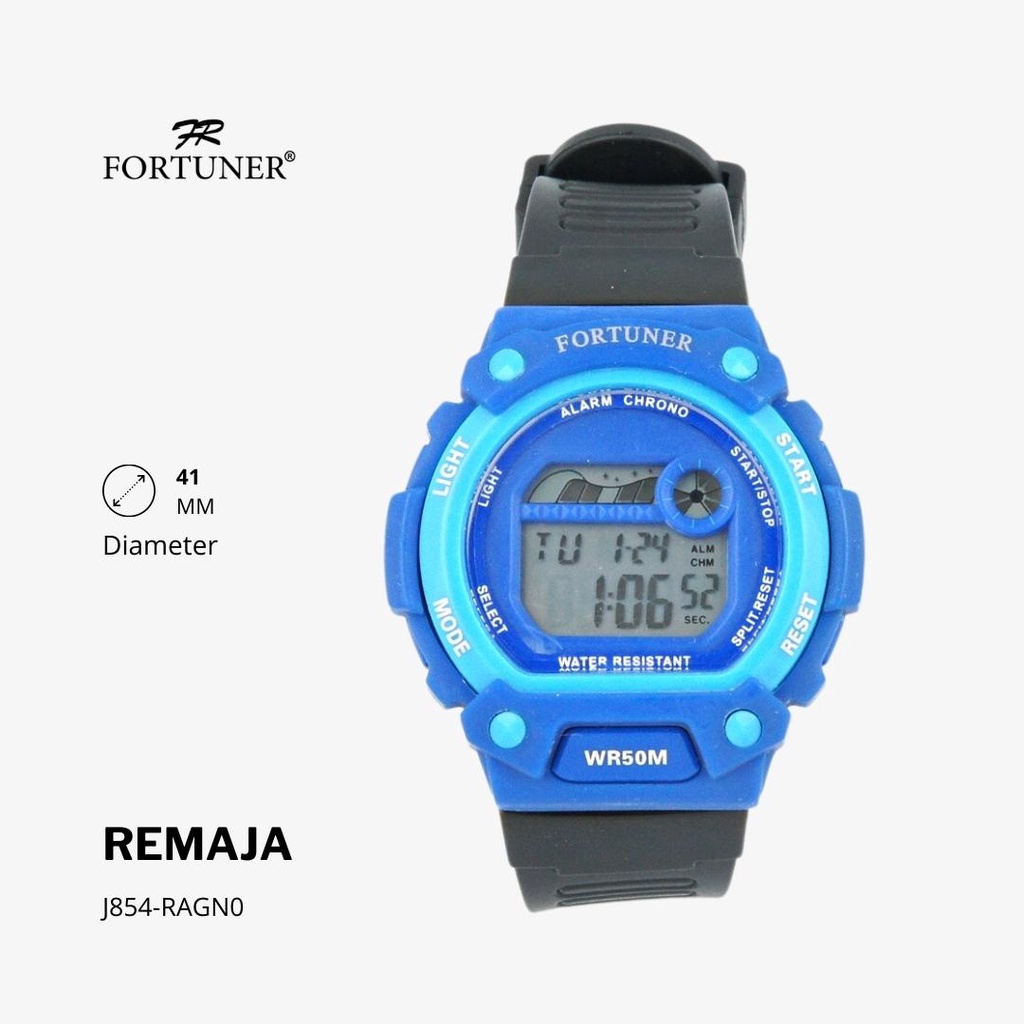 Jual Fortuner Jam Tangan Remaja Digital Chrono Water Resist Rubber ...