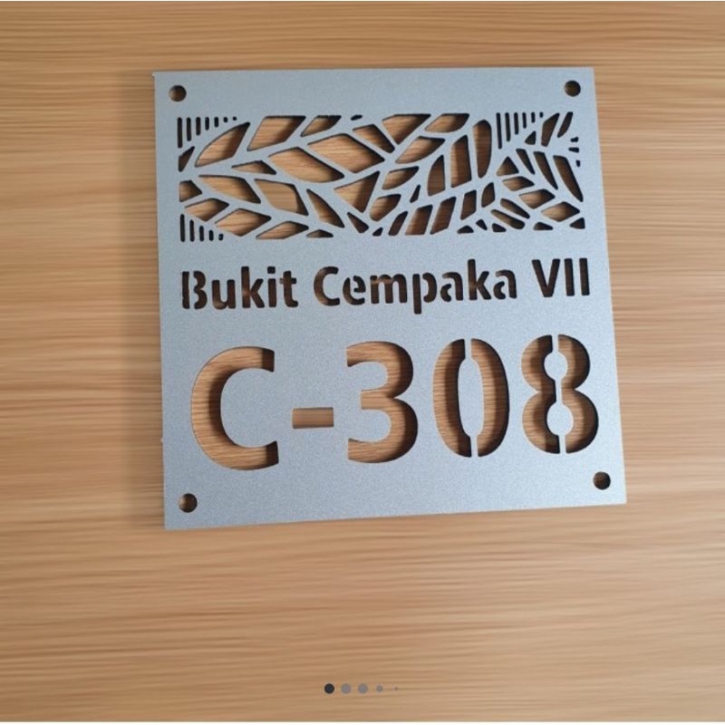 Jual nomor rumah nama rumah pattern bahan ACP custom led | Shopee Indonesia