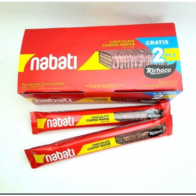 Jual Nabati Coated Kelapa Cokelat Goguma Korean Wafer Nabati Wafer ...