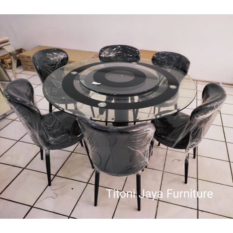 Jual [PEKANBARU FREE ONGKIR] Meja Makan Bundar kaca | Shopee Indonesia