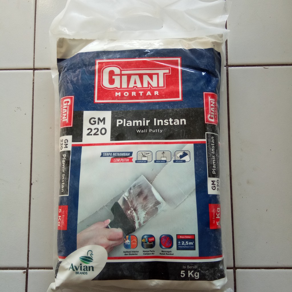 Jual Plamir Instan Giant Mortar 5 kg | Shopee Indonesia