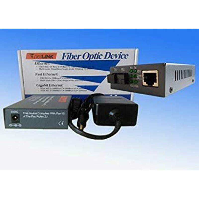 Jual Media converter FO FIBER OPTIC TO LAN UTP 10/100 HTB-3100 NETLINK ...