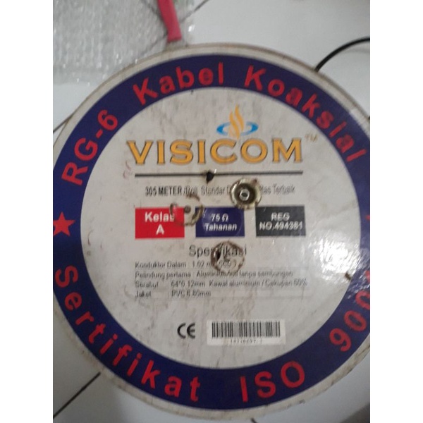 Jual Kabel antena meteran RG6 merek visicom | Shopee Indonesia