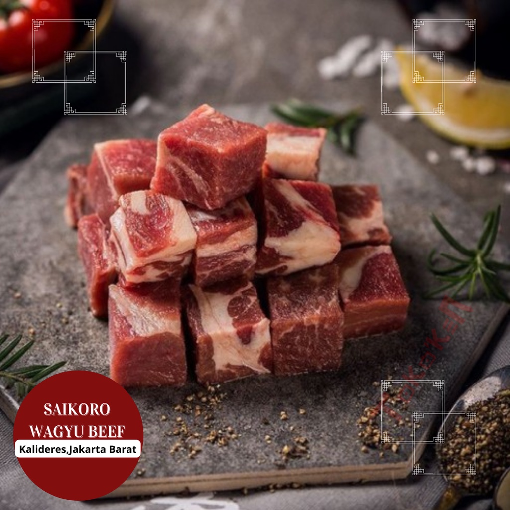 Jual SAIKORO BEEF PREMIUM WAGYU MELTIQUE CUBE 500GRAM | Shopee Indonesia
