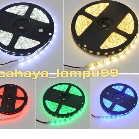 Jual LAMPU LED STRIP 24volt FLEKSIBEL ROLL 5METER LED 3528 DC ...