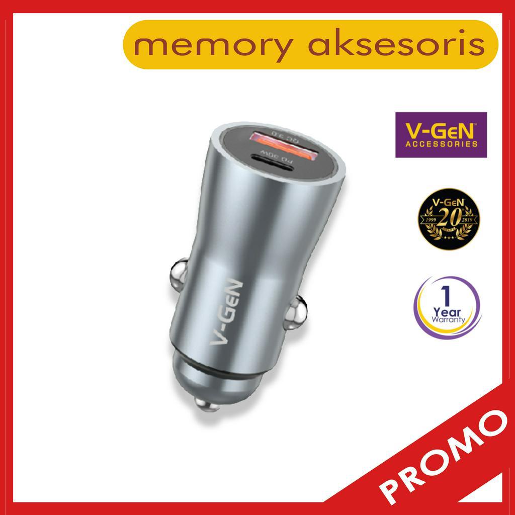 Jual Car Charger V-GeN VCC2-36 QC3.0 PD30W Type C LED Charger Mobil ...