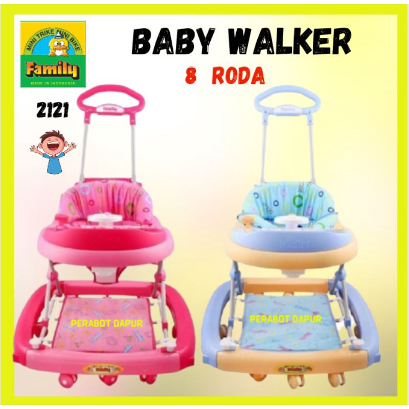 Jual Baby Walker Family SNI Roda Belajar Family tipe 2121 Roda 8 Dengan ...