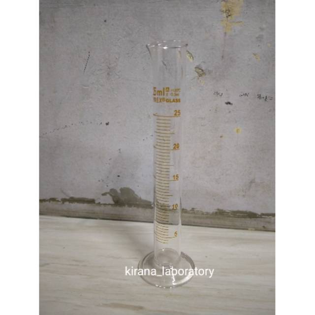 Jual Measuring Cylinder 25ml - Gelas Ukur 25ml Pyrex Class A - Alat ...