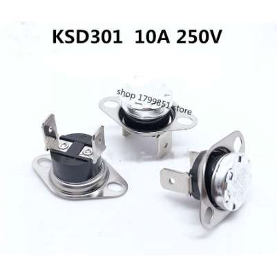 Jual Thermostat Bimetal Sensor Suhu Saklar Pemutus Arus Otomatis 250V 10A | Shopee Indonesia