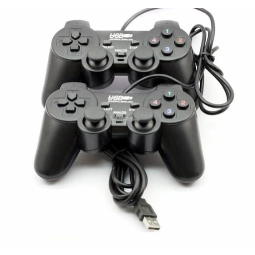 Jual Gamepad Joystick Double Black USB / Stick PS Laptop PC | Shopee ...