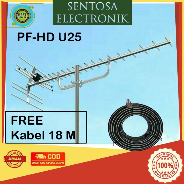 Jual PROMO!! ANTENA DIGITAL/ANTENA LUAR DIGITAL PF HD-U25 - FREE Kabel ...