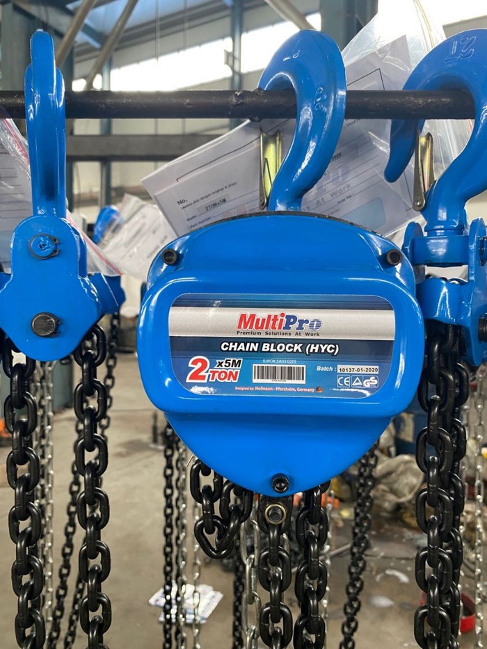 Jual MULTIPRO chain block takel chain hoist 2 ton X 5 meter | Shopee ...