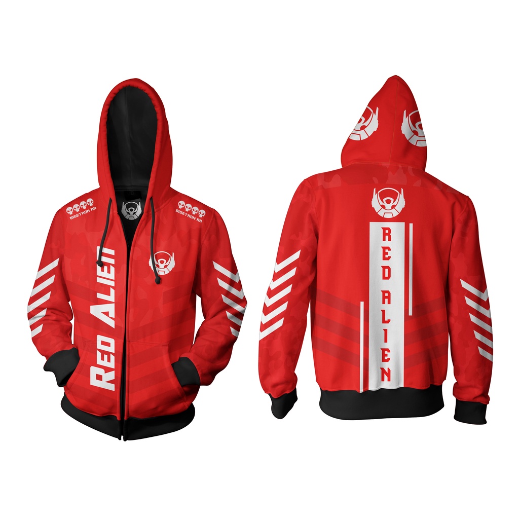 Jual JAKET ZIPPER E-SPORT BIGETRON RED ALIEN LIMITED EDITION | Shopee ...