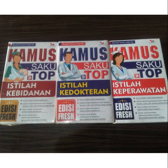 Jual Paket 3 Buku Kamus Saku Top Istilah Kedokteran, Kebidanan, dan Keperawatan Edisi Fresh ...