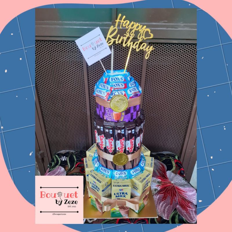 Jual Snack Tower| Snack Cake| Snack Tart| Birthday Tower | Shopee Indonesia