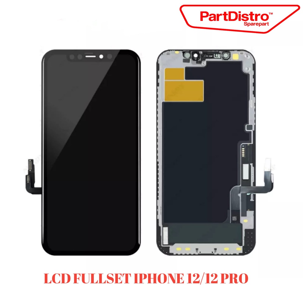 Jual LCD IPHONE 12/12 PRO INCELL BLACK FULLSET (OKE) | Shopee Indonesia