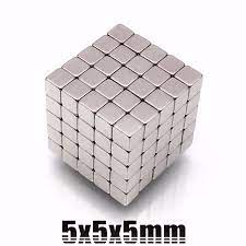 Jual A195 5X5X5MM Magnet Neodymium Cube 5 Mm Magnet Super Kuat Square ...