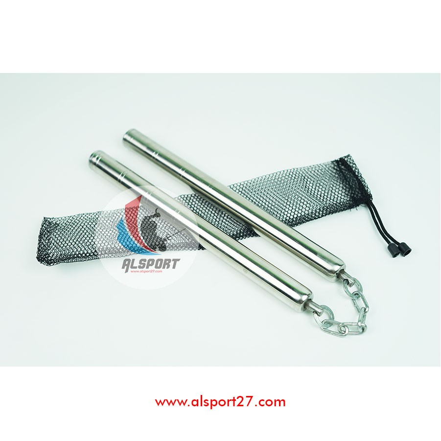 Jual DOUBLE STICK BESI - NUNCHAKU STAINLESS 30CM GERAT | Shopee Indonesia