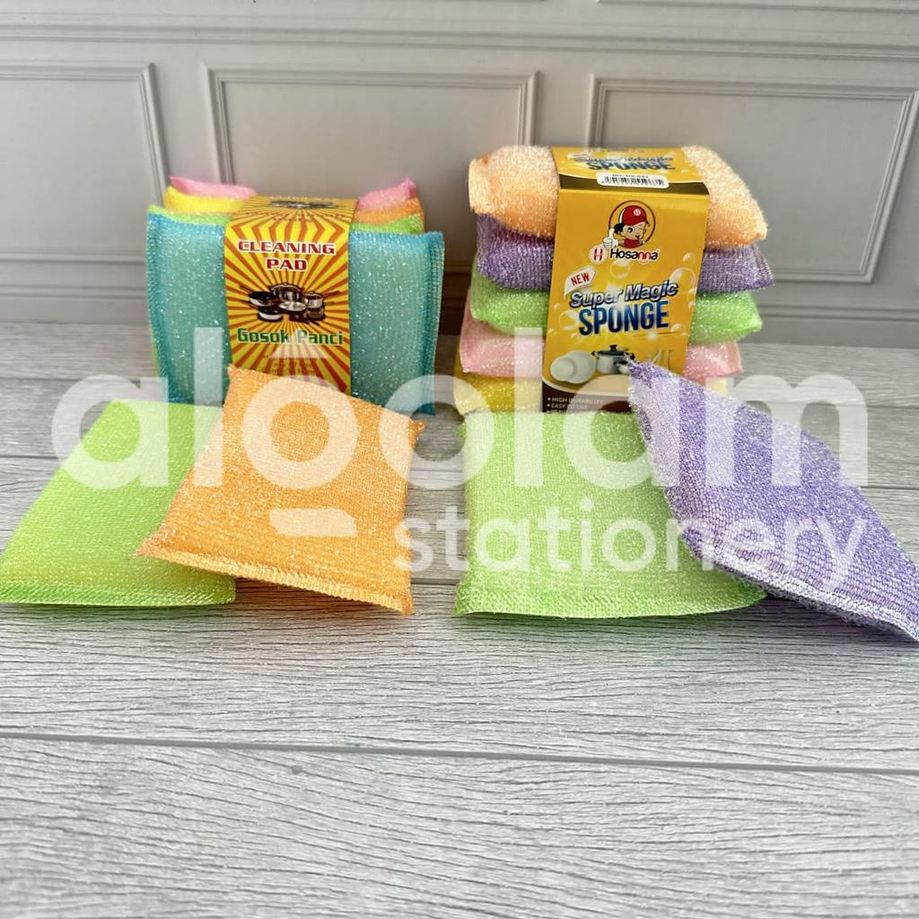 Jual SATU SLOP ( 5 PCS ) Super Magic Sponge Spon Ajaib Cuci Piring ...