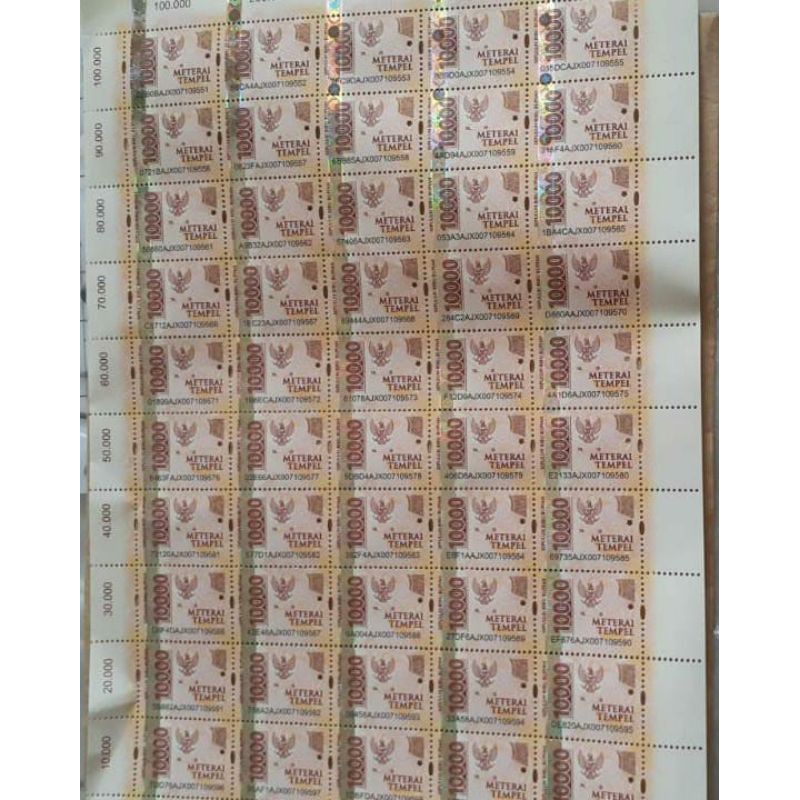 Jual Materai asli 10000 | Shopee Indonesia