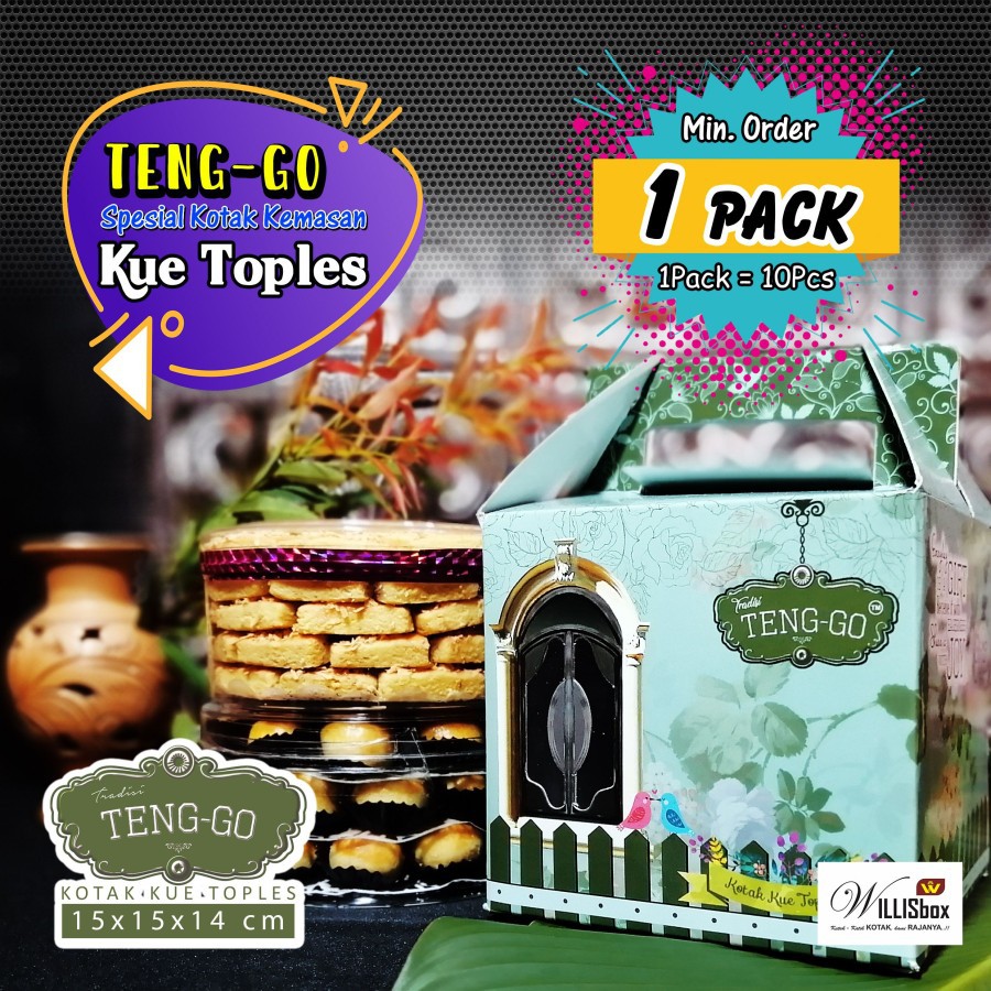 Jual Dus Toples [ 15x15x14 ]+ Laminasi / TENGGO Isi 2 toples 500 gr (1 ...