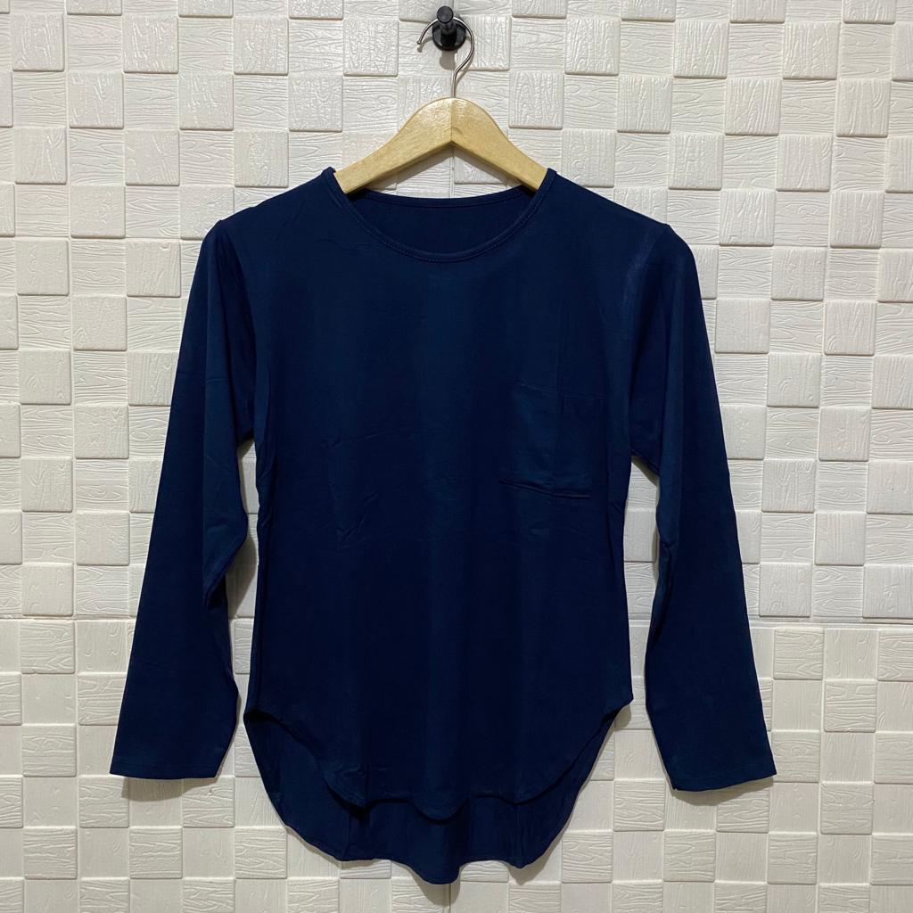 Jual atasan kaos oval kantong polos lengan panjang wanita/atasan wanita ... Jual atasan kaos oval kantong polos lengan panjang wanita/atasan wanita ...