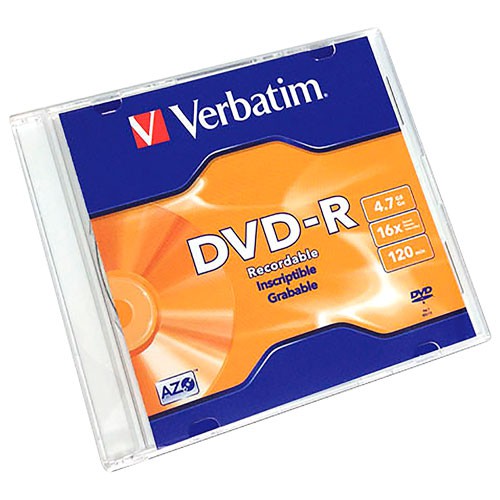 Jual Verbatim DVD-R 4.7GB 16X Slim Case (95099) 1PCS | Shopee Indonesia