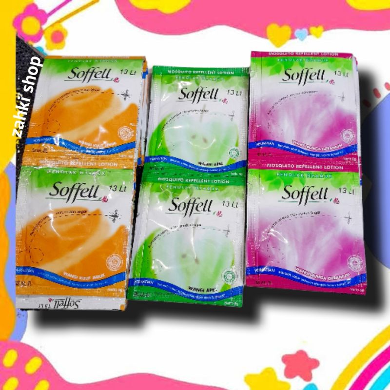 Jual sofel soffell sachet anti nyamuk 1 renceng isi 12 pcs | Shopee ...