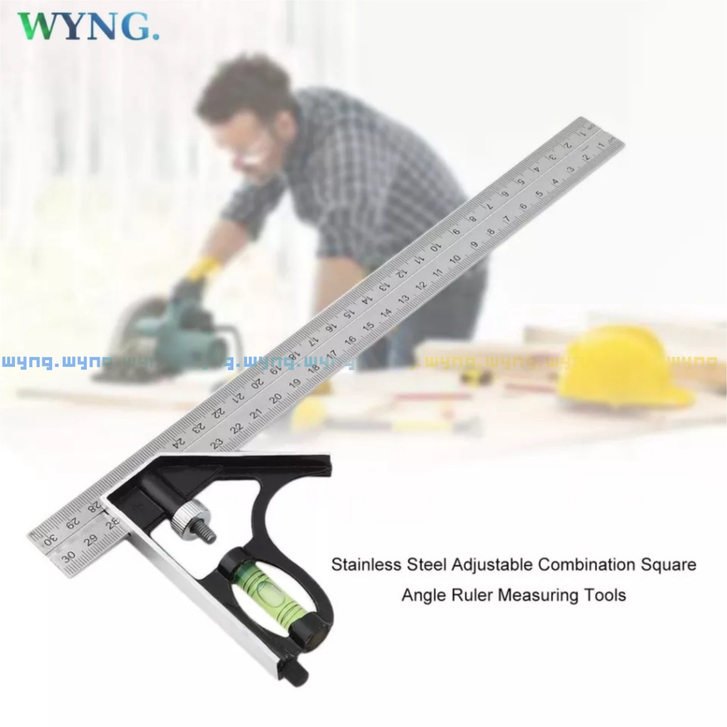 Jual Penggaris Siku L Waterpass Kombinasi Square Ruler Sudut Presisi ...