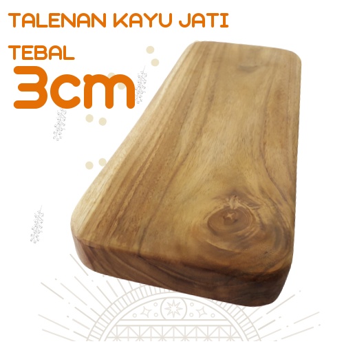 Jual Talenan Kayu Jati Tebal tatakan kayu jati cutting board 3cm ...