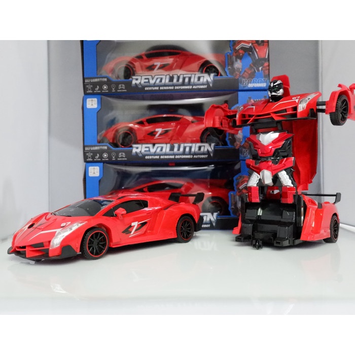 Jual RC TRANSFORMER BESAR -Mainan Mobil Remot Jadi Robot RC Revolution ...
