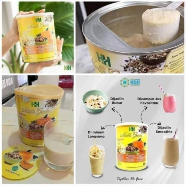 Jual HH Multi Grain minuman sereal.sehat untuk jantung sehat | Shopee ...
