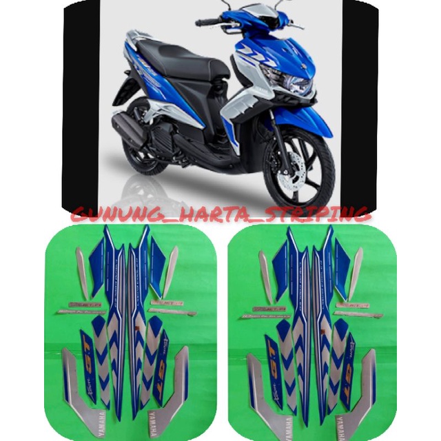 Jual Striping Stiker Lis Les Body Motor Full Set Yamaha Xeon GT SE 125 ...