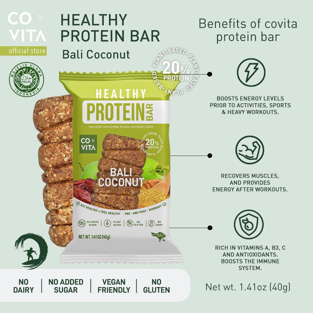 Jual COVITA BALI 1PCS + 1PCS Gratis - Covita Healthy Protein Bar ...