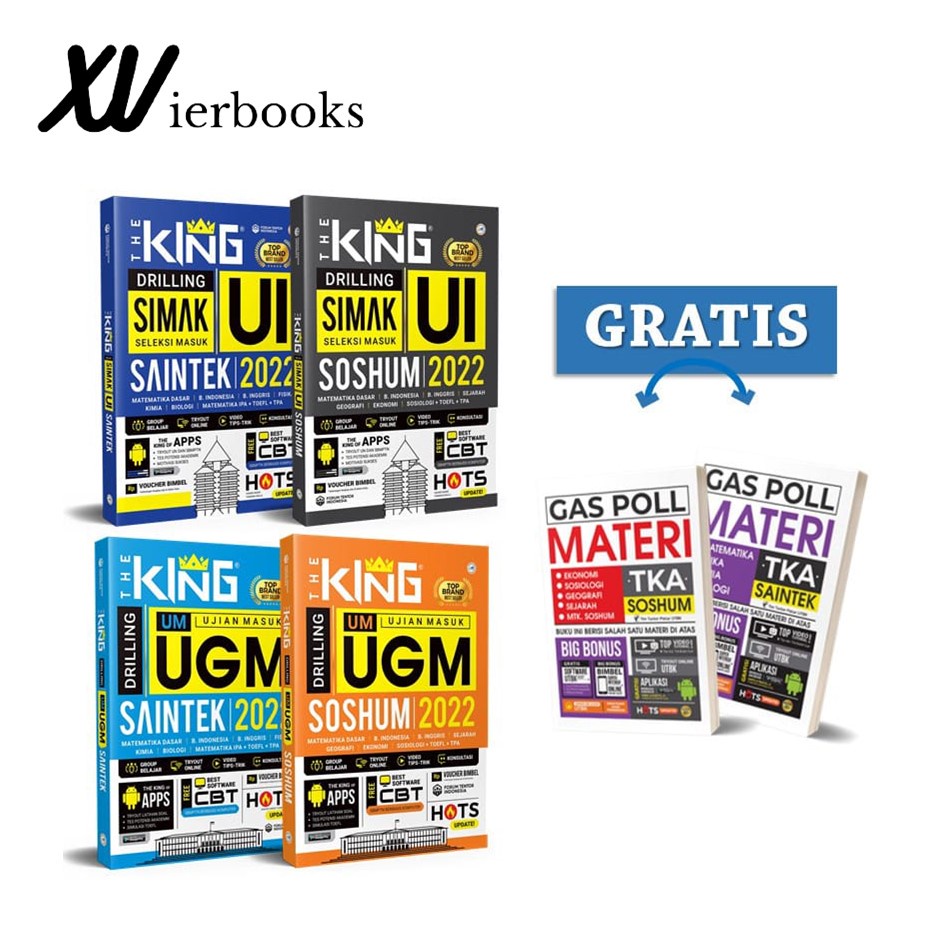 Jual BUKU DRILLING SIMAK UI & UM UGM 2022: THE KING [SAINTEK / SOSHUM] | Shopee Indonesia